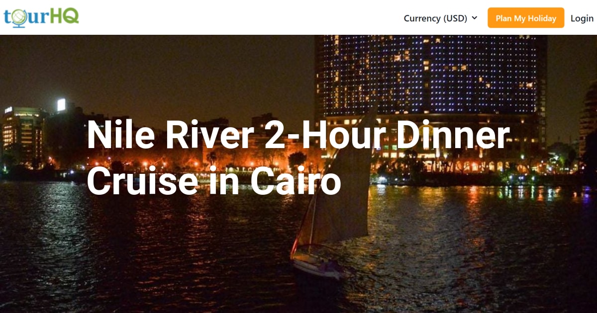 Nile River 2-Hour Dinner Cruise in Cairo
